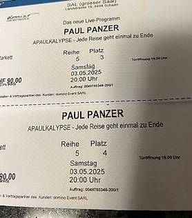 Paul Panzer in Schaan FL zwei Sitzplätze (Neu (gemäss Beschreibung)) in ...