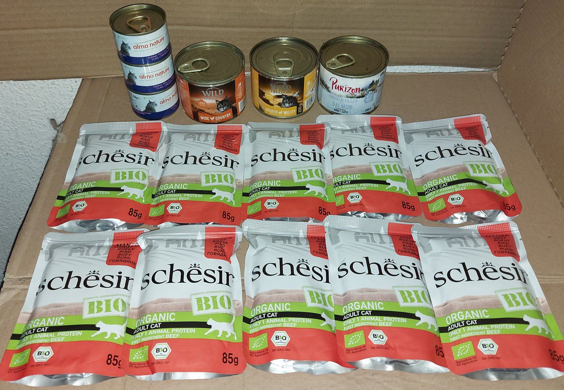 Nourriture pour chat/Nassfutter für Katzen:Schesir,Sheb,etc. (Neuf avec ...