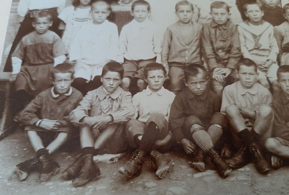 Ancienne photo école HAUTERIVE 19. Aout 1913 Alphonse Brandt (Gebraucht ...