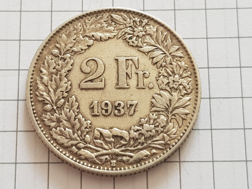 2 franken 1937 sehr schöne rar (Gebraucht) in Vésenaz für CHF 7.1 – mit Lieferung auf Ricardo kaufen