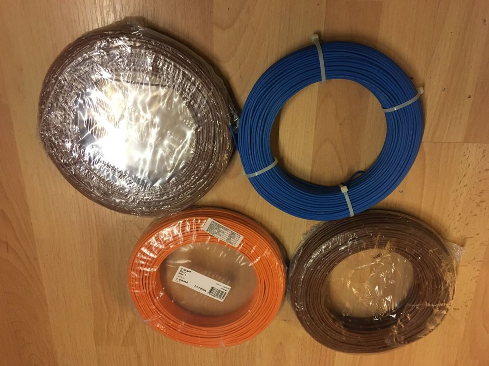 4 x 100m Rolle T-Draht 1.5 mm2 (Neu (gemäss Beschreibung)) in Grenchen ...