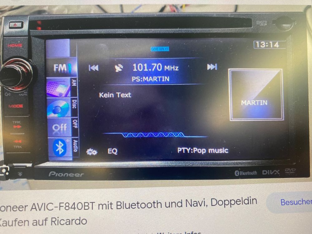 Pioneer AVIC-F840BT Multimedia Navigation Telefon Bluetooth (Neu und ...