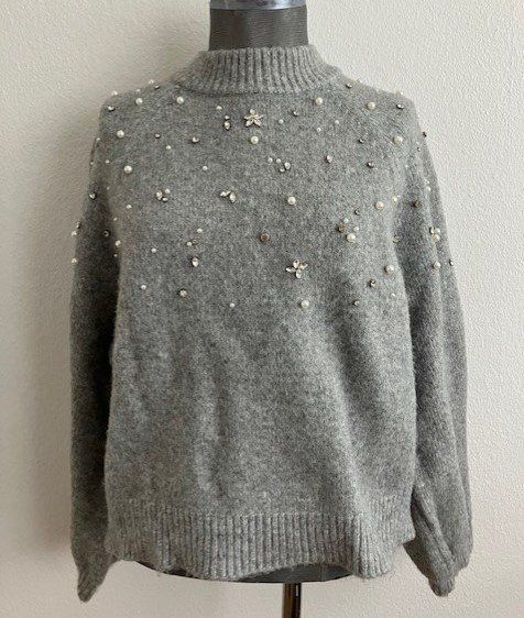 Pull Gri Perlé & Strass, Mango T L (D'occasion) à Marin-Epagnier pour ...