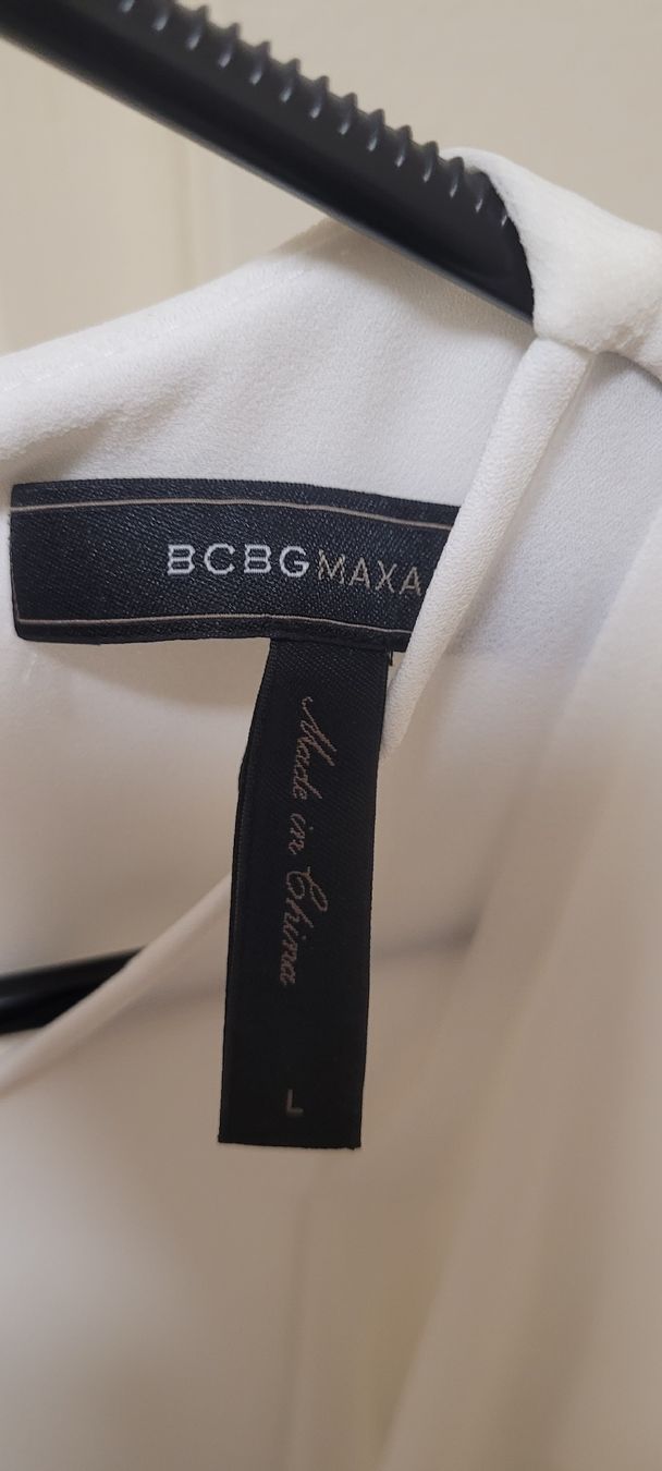 BCBG Max Azria Blouse blanche taille L, Neuf (Neuf (Voir description ...