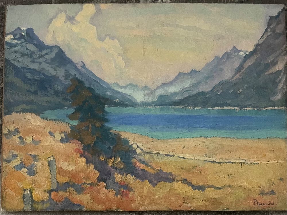 Fritz Sprandel (1883-1971) Berglandschafts Gemälde (Gebraucht) in Root ...