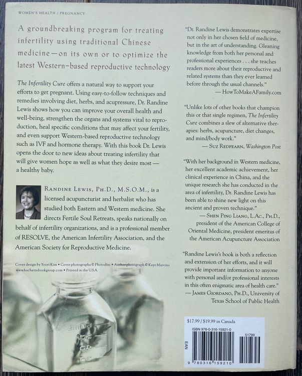 Randine Lewis, Ph.D.: The Infertility Cure (English book) (Neu (gemäss ...