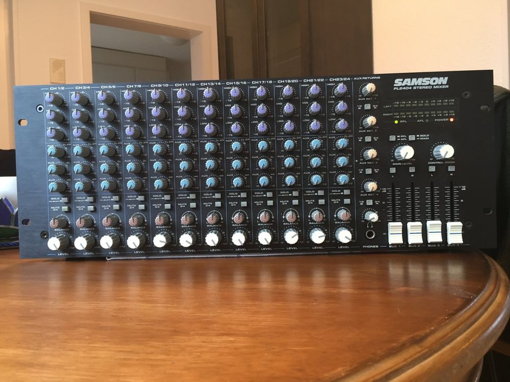 Rare 19" Stereo-Line Mixer Samson PL-2404 | Kaufen auf Ricardo