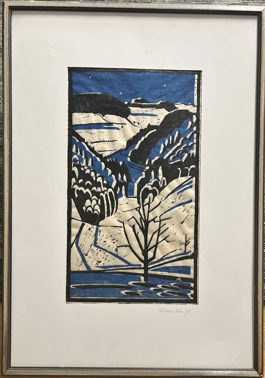 70. er Jahre Berglandschaft Holzschnitt, Unl. Signiert (Gebraucht) in Root für CHF 19 – mit ...