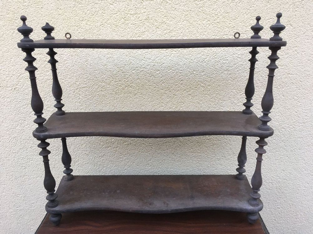 Mensola tripla in legno scuro (da restaurare) | Kaufen auf Ricardo