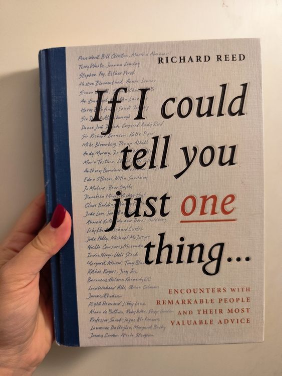 Richard Reed "If I Could Tell You Just One Thing" Book (Gebraucht) in ...