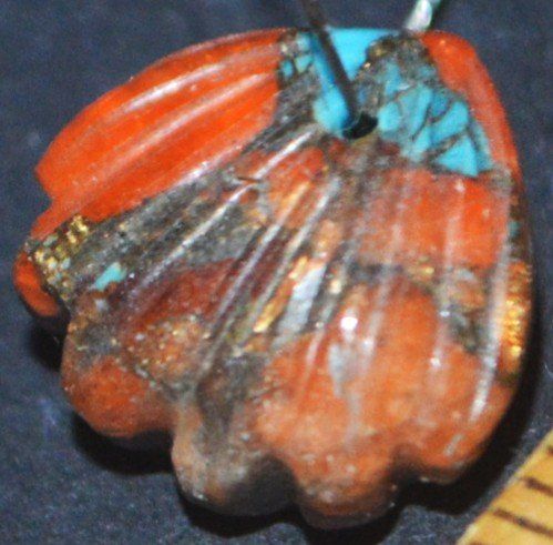 Anhänger mit Loch L-2529 – Kupfer Türkis Muschel Form Briole | Kaufen ...