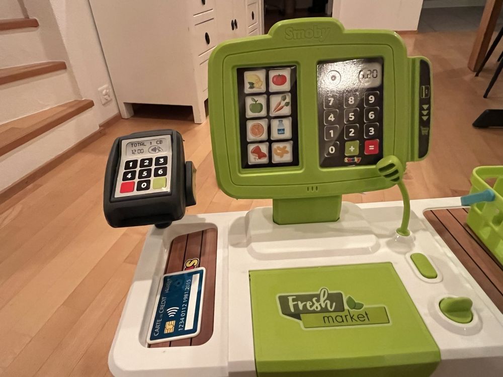 Smoby Kaufladen Fresh Market mit viel Zubehör wie neu! (Gebraucht) in ...