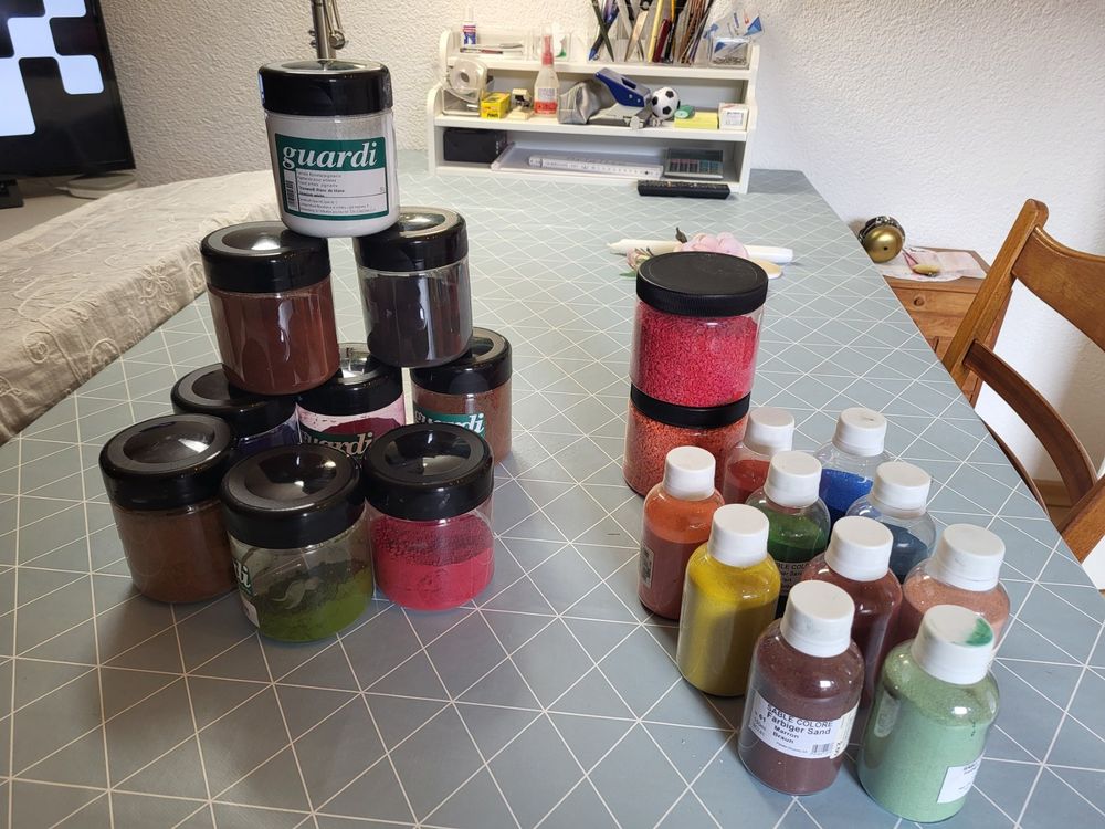 PIGMENTE/Künstlerpigmente/farbiger Sand/Granulat | Kaufen auf Ricardo