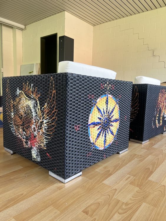 Rattan Möbelset mit Art Design (Gebraucht) in Watt für CHF 20 – nur ...