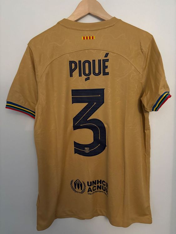 FC Barcelona Auswärts Trikot, 2022/2023, Piqué 3, UCL Badge | Acheter ...