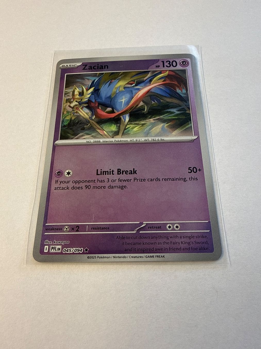 Zacian Reverse Holo 045/094 Pokémon Phantasmal Flames (Neu (gemäss ...