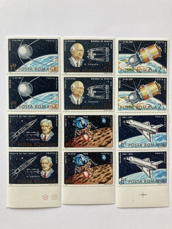 6 Briefmarken Rumänien 1983 Raumfahrt Flugmarken (Neu (gemäss Beschreibung)) in adliswil für CHF ...