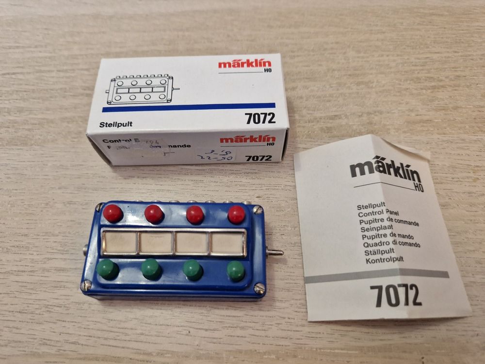 Märklin 7072 Stellpult (D'occasion) à St-Aubin-Sauges pour CHF 9 – avec ...