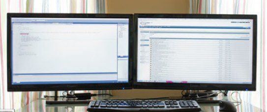 2x 27" IPS-Monitor + Arm + Hub (DVI-D) | Kaufen auf Ricardo