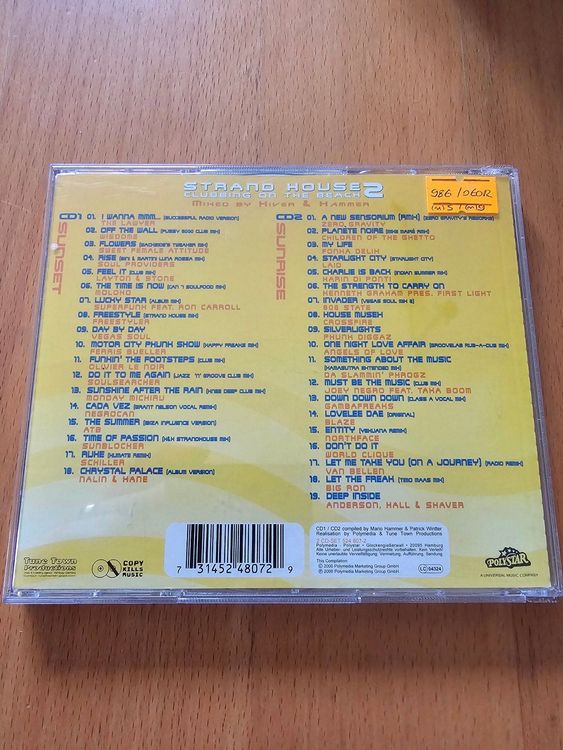 2 CD – Strand House 2 (Clubbing On The Beach), Mixed, (2000) (Gebraucht) in Biberist für CHF 3 ...