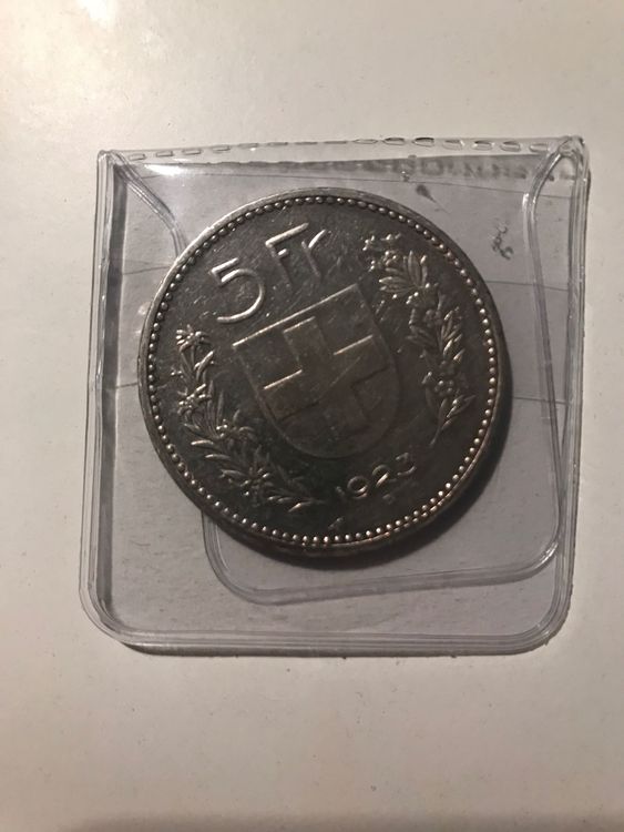 5 Franken silber 1923 (Gebraucht) in Arbon für CHF 39 – mit Lieferung auf Ricardo kaufen