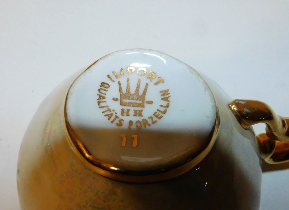 Porzellan Mocca Tassen u Teller Espresso Set alt | Kaufen auf Ricardo