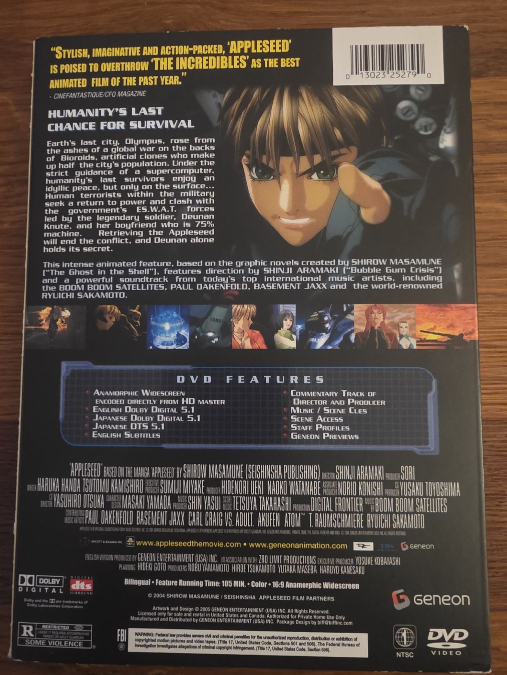 Appleseed DVD - Shirow Masamune Anime - Sci-Fi Classic (Gebraucht) in ...