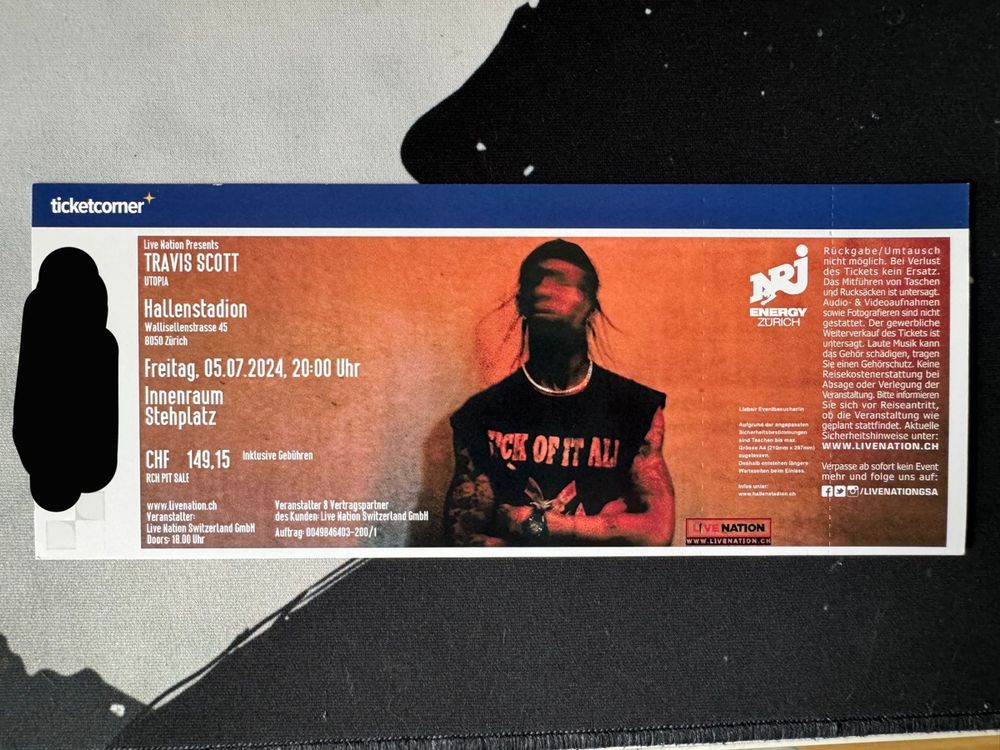 Travis Scott Utopia PRIORITY Stehplatz Ticket (Zürich) | Acheter sur ...