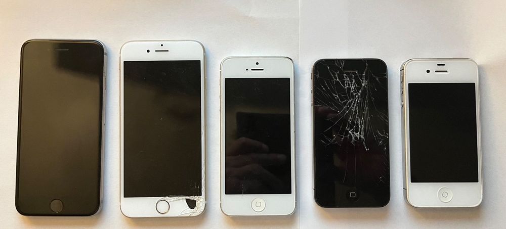 Set gebrauchte iPhones 4, 4, 5, 6, 6s (Gebraucht) in Unterseen für CHF ...