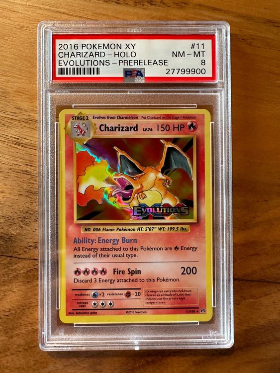 Charizard holo XY Evolutions Prerelease PSA 8 ab 1.- | Kaufen auf Ricardo