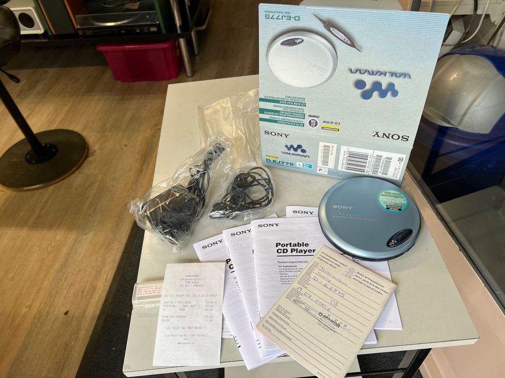Sony D-EJ175 CD-Player Discman OVP Jahrgang 2002 (Gebraucht) in ...