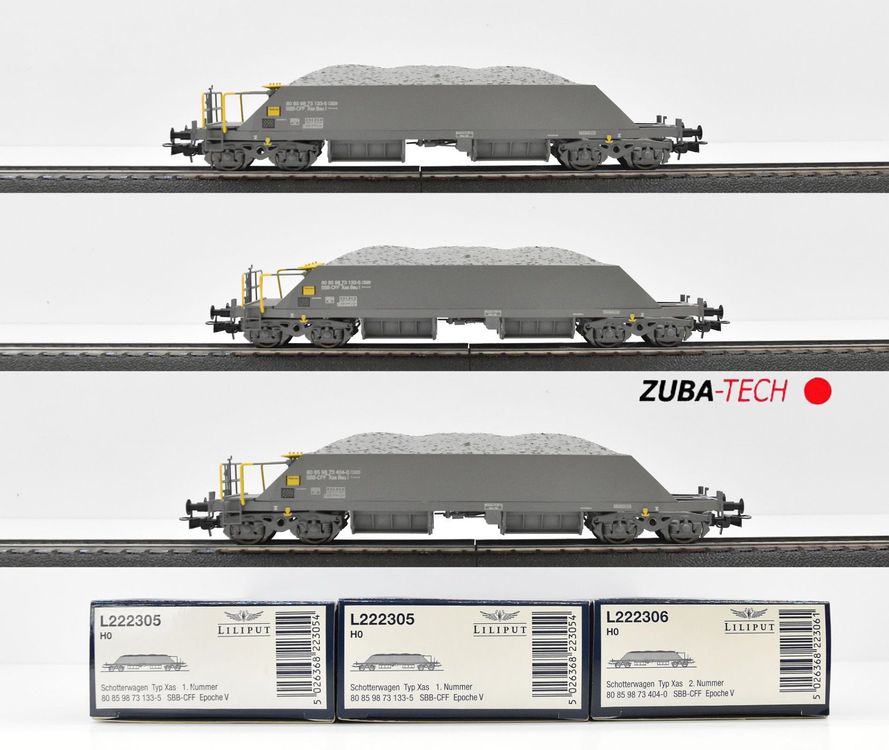 3x Liliput Schotterwagen SBB H0 GS mit OVP (Gebraucht) in St. Gallen für CHF 78 – mit Lieferung ...