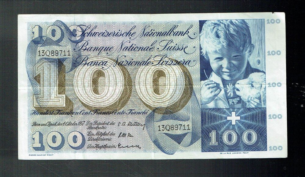 alte 100er Note 4.10.1957 | Kaufen auf Ricardo