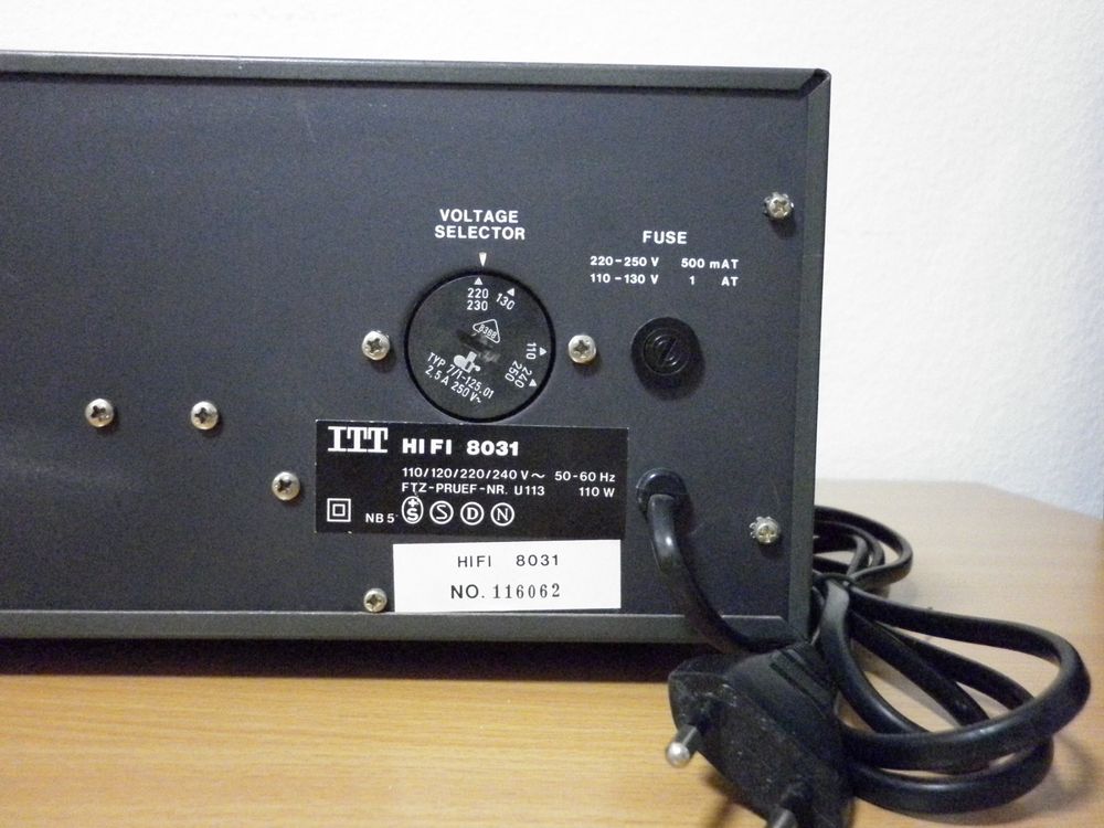 ITT - 8031 (classic 1979) Amplificateur avec Radio (Gebraucht) in ...