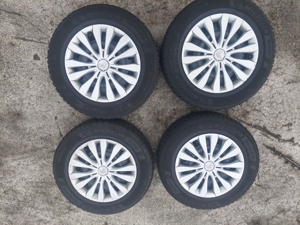 4 Stück Michelin Winterreifen 195/65 R15 mit 6.5mm Profil (Gebraucht ...