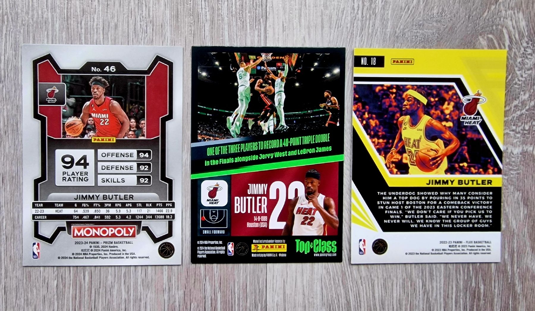3 Cartes Jimmy Butler - Heat - NBA - Panini - Collection (Neuf (Voir ...