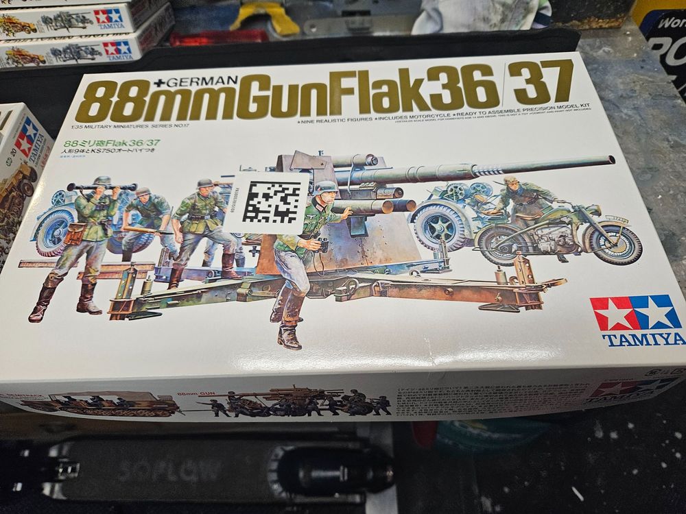 Tamiya 88mm Flak 36/37 Modellbausatz Militär 1:35 (Nuovo e nell ...