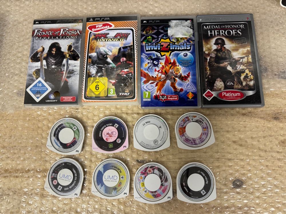 PSP - 12 jeux POP, PES, MOH, Platypus, 300, Spider Man, etc | Kaufen ...