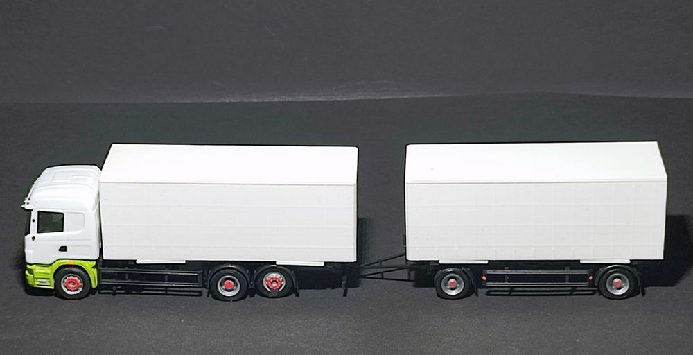 Scania Wechselkoffer Lastzug Herpa 1:87 #25-576 (Gebraucht) in ...