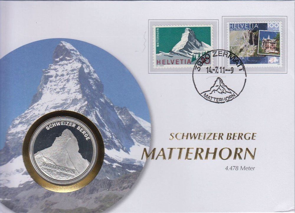 Münzbrief - Schweizer Berge Matterhorn (Gebraucht) in Eschlikon TG für CHF 3 – mit Lieferung auf ...