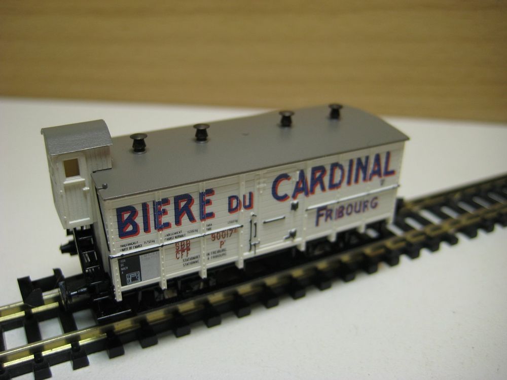 MINITRIX 13293 Bierwagen " BIERRE DU CARDINAL " SBB mit OVP (Gebraucht ...