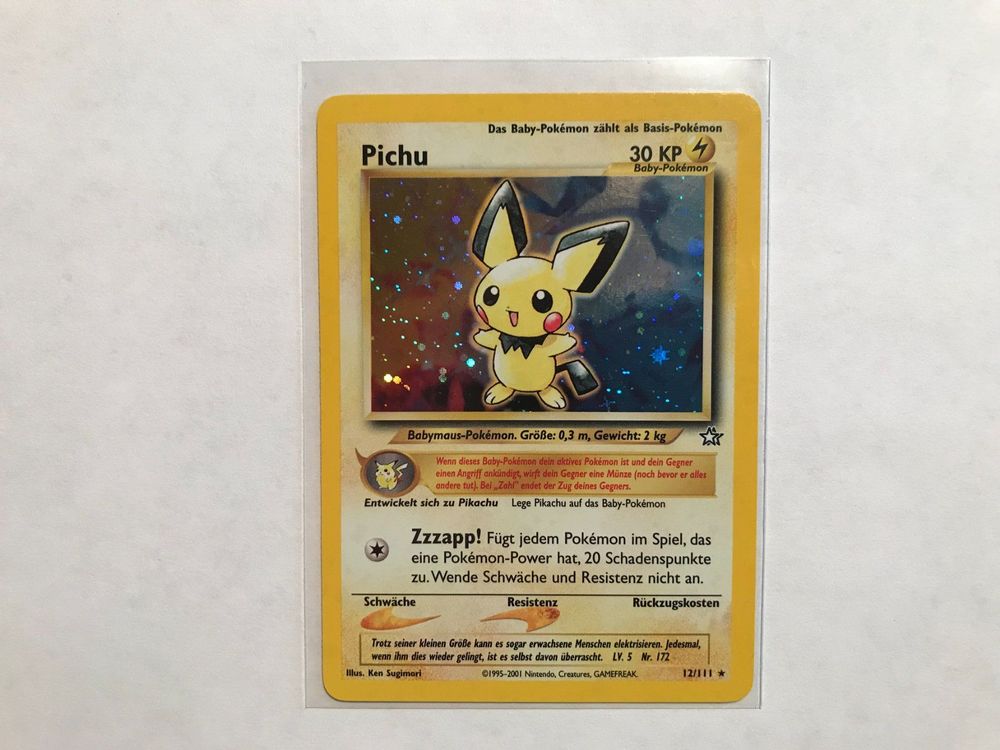 Pichu holo Neo Genesis DE (Neu (gemäss Beschreibung)) in Hagendorn für ...