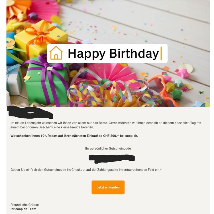 Coop Gutschein 10% ab CHF 200.- Einkauf 🎉🎉🎉 (Neu und originalverpackt) in Eglisau für CHF 0.9 ...