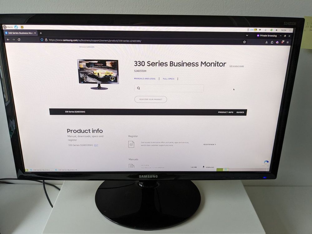 Samsung S24D330H (24' Full HD Monitor) (Gebraucht) in Wil SG für CHF 20 ...