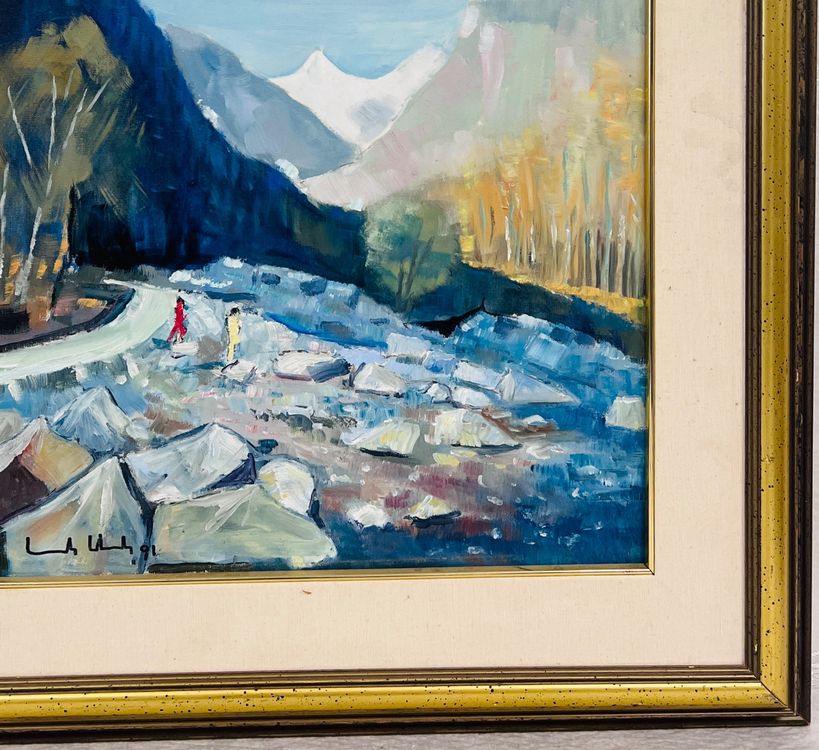 Sinischa Christen (1922-2007) Grosse Berglandschaft Gemälde | Kaufen ...