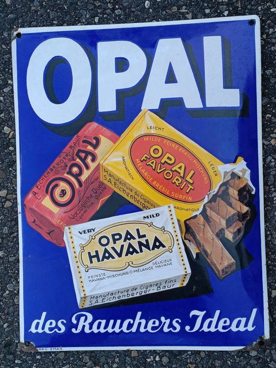 Original Emaille Schild / OPAL - des Rauchens Jdeal | Kaufen auf Ricardo