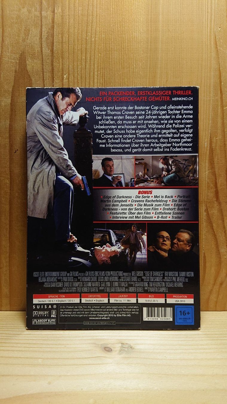 EDGE OF DARKNESS Auftrag Rache DVD mit Mel Gibson (Gebraucht) in ...