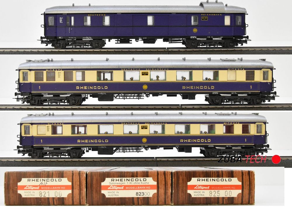 Liliput 3x Rheingoldwagen der DR H0 GS mit OVP (Gebraucht) in St. Gallen für CHF 42 – mit ...