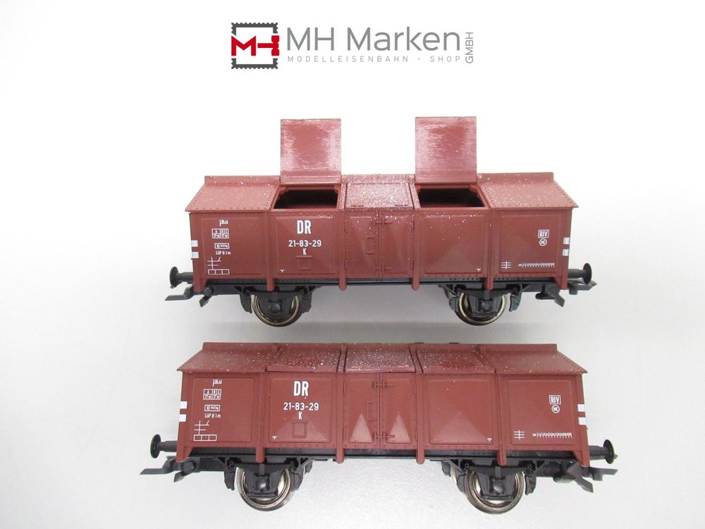 Roco 2X46754 Klappdeckelwagen DR/DB Deutschland DC GS H0 (Gebraucht) in ...