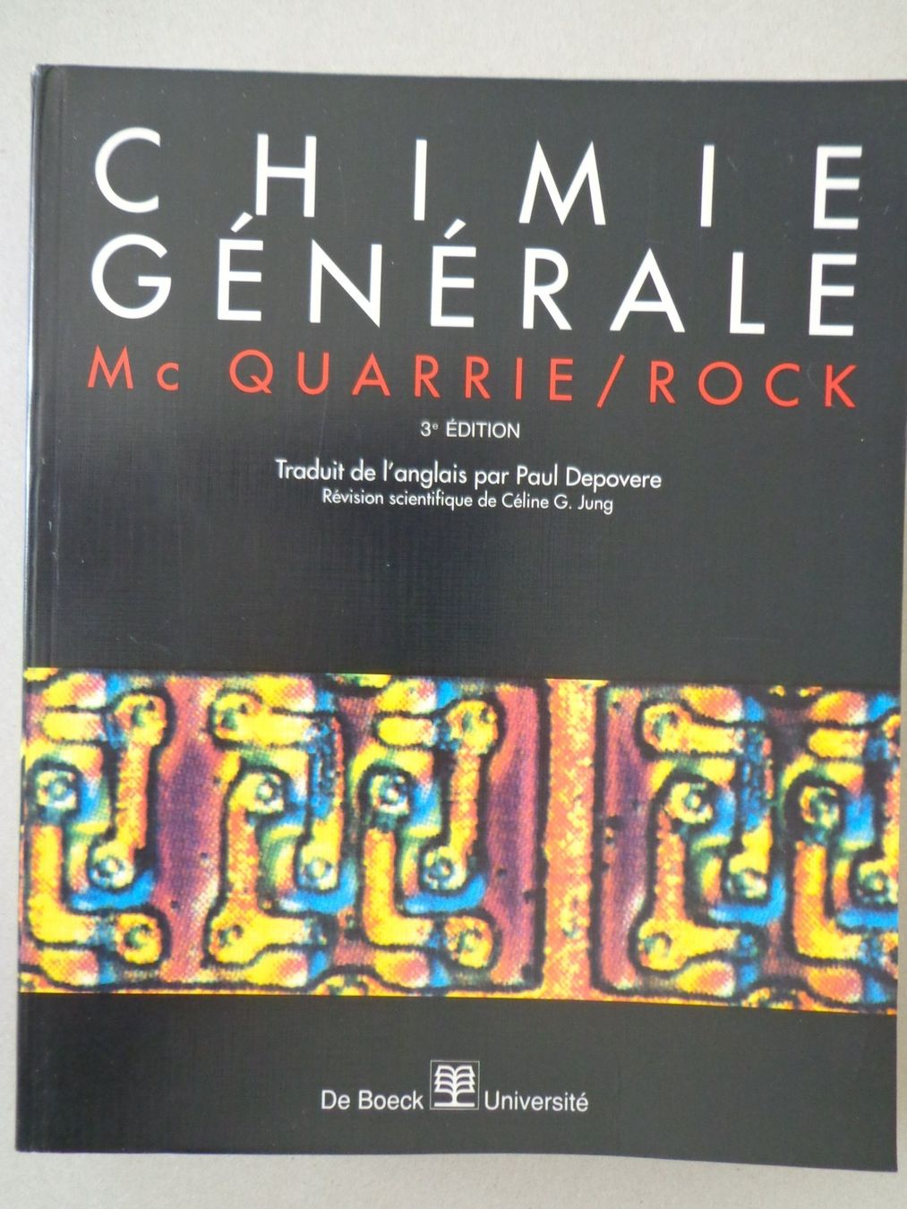 Livre Chimie générale De Boeck Université Mc Quarrie/Rock (D'occasion ...